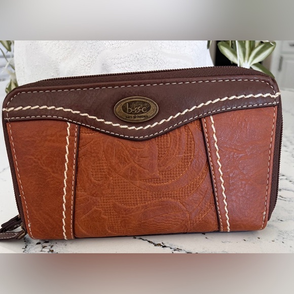 boc | Bags | Boc Born Concept Zip Around Wallet Arlingtonsaddle ...